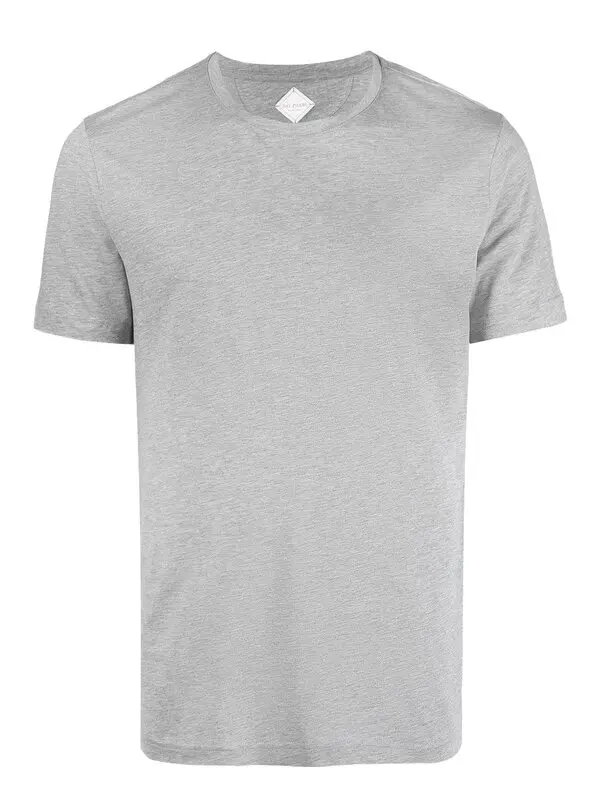 Pal Zileri Mélange-effect Cotton T-shirt - Grey