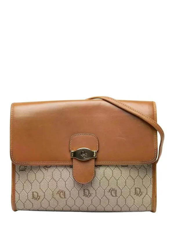 Dior Honeycomb Coated Canvas Crossbody Bag - Neutrals