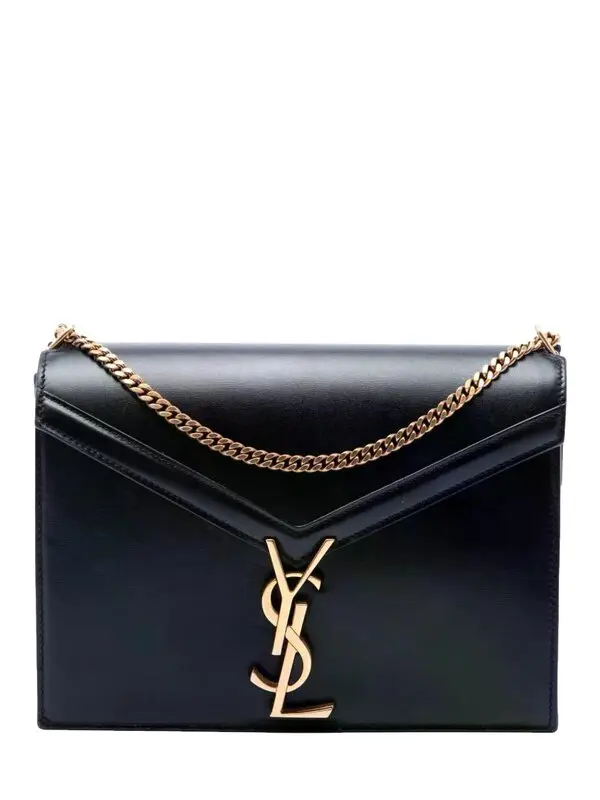 Saint Laurent Monogram Cassandra Clasp Bag - Black