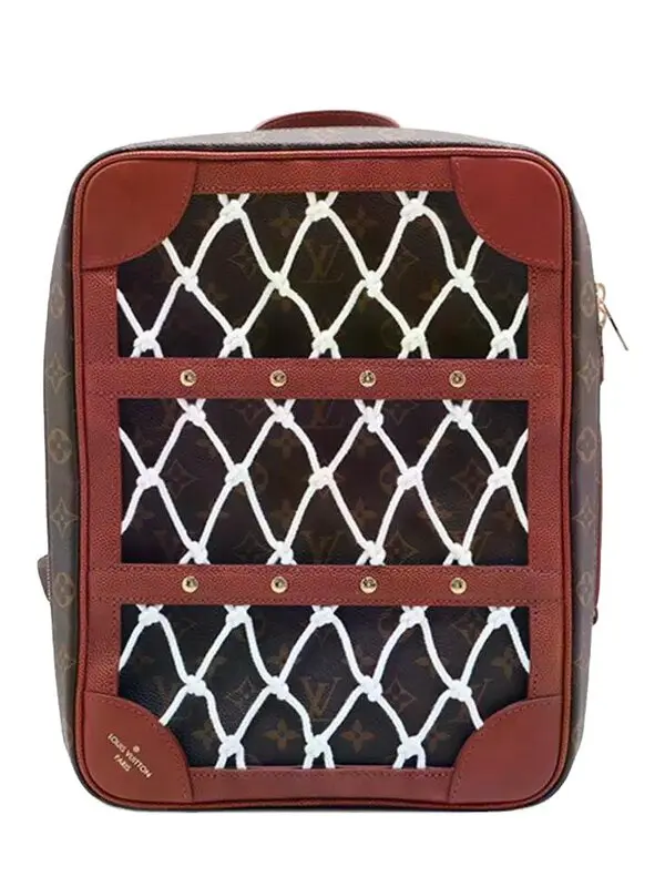 LOUIS VUITTON 2021 Nba Monogram Shoe Box Backpack - Brown
