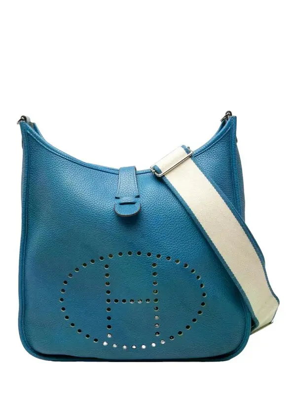 Hermès 2011 Clemence Evelyne Iii 33 Crossbody Bag - Blue