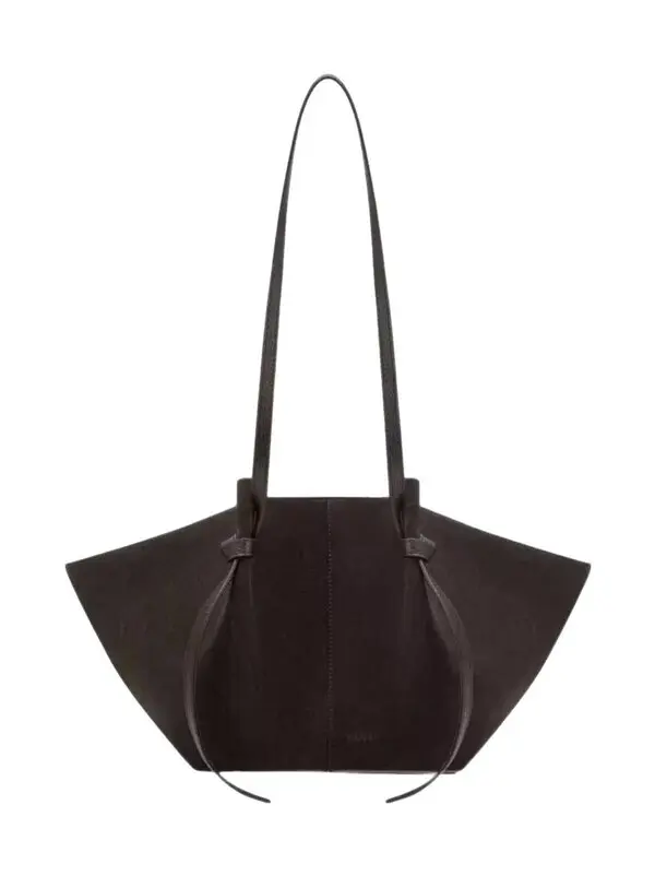 Yuzefi Pleated Mochi Shoulder Bag - Brown