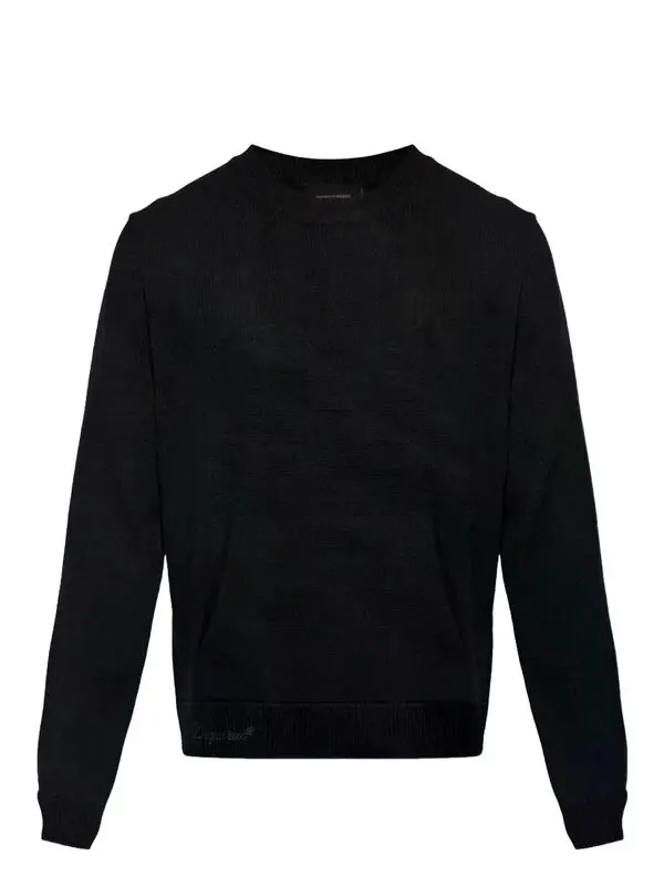 Dsquared2 Wool Pouch Pocket Sweater - Black