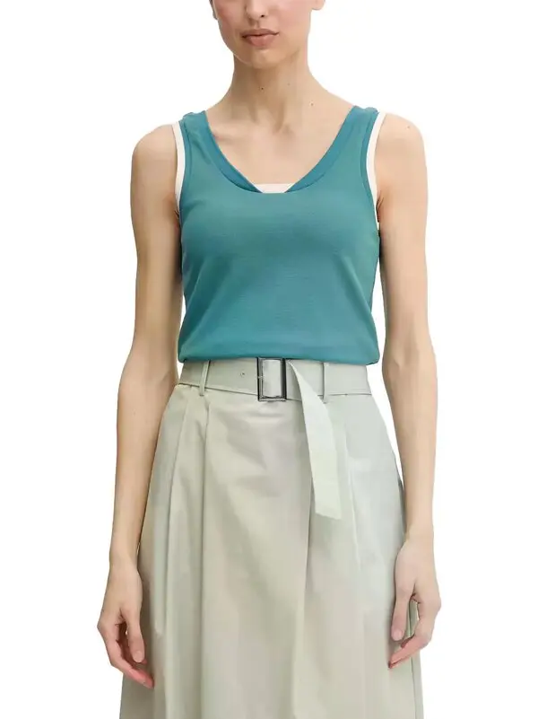 EA7 Sleeveless V-neck Top - Blue