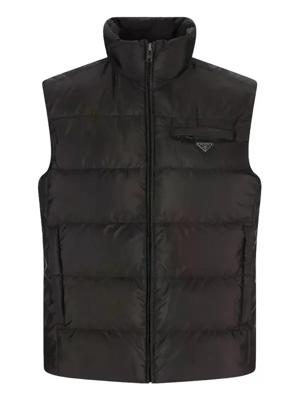 Prada Re-nylon Quilted Gilet - Black