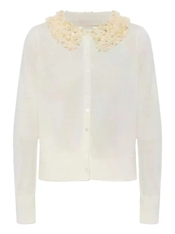 Ulla Johnson Anna Sequin-embellished Cardigan - Neutrals