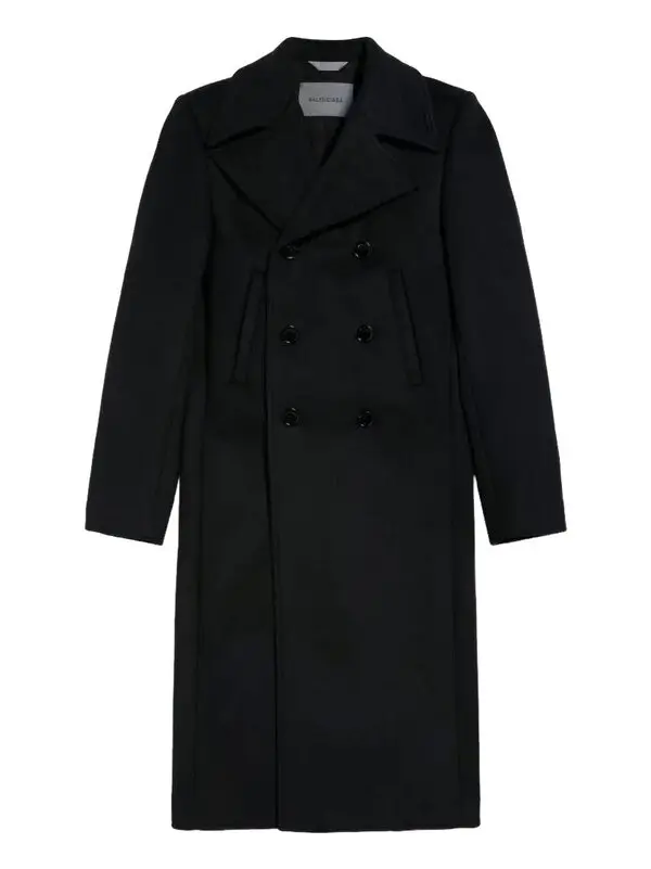 Balenciaga Double-breasted Coat - Black