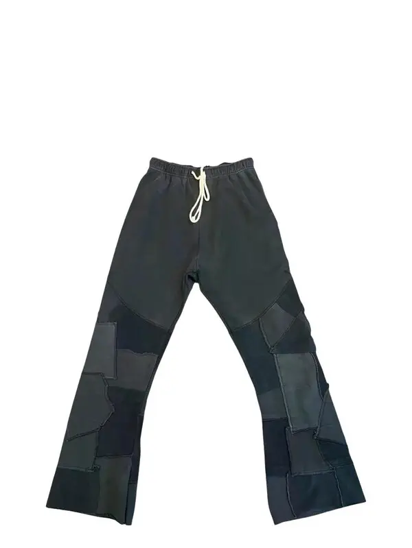 SECND SLF Patchwork Track Pants - Grey