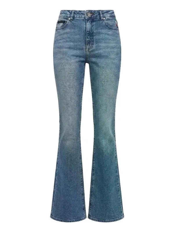 Philipp Plein Flare Fit Jeans - Blue