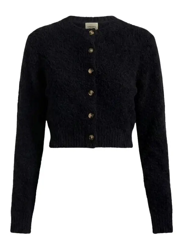 Khaite Paloma Textured Cardigan - Black