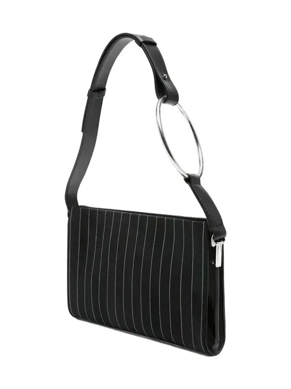DONDUP Pinstripe Pattern Clutch Bag - Black