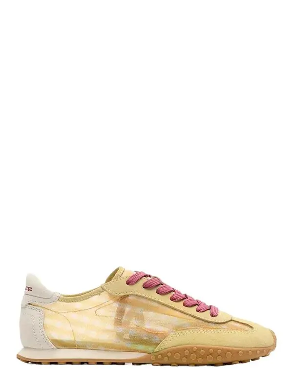 HOFF Bridge" Gingham-pattern Panelled Sneakers - Neutrals