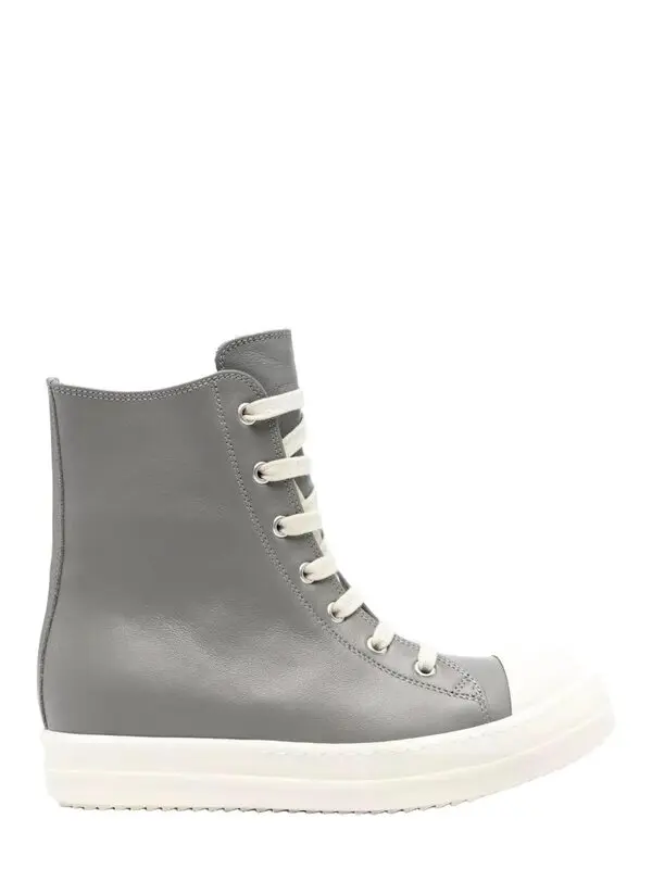 Rick Owens High-top Lace-up Sneakers - Grey