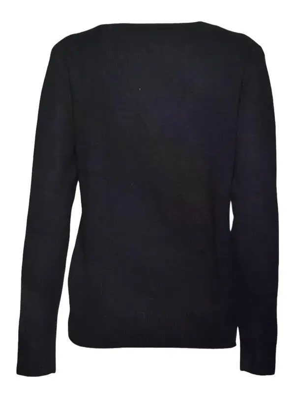 MC2 SAINT BARTH Wool V-neck Sweater - Black