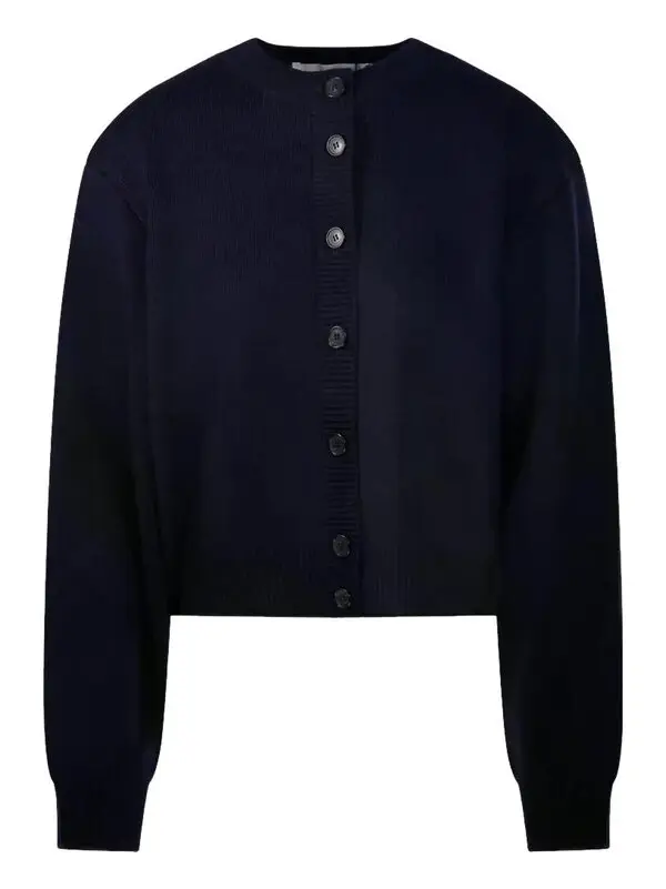 RÓHE Button-fastening Ribbed Cardigan - Blue