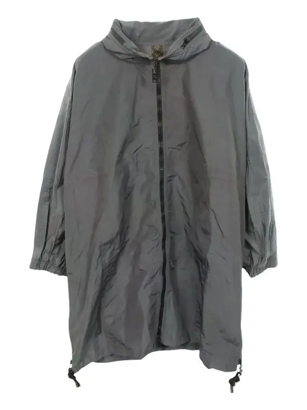 LOUIS VUITTON Monogram Side-zip Raincoat - Grey