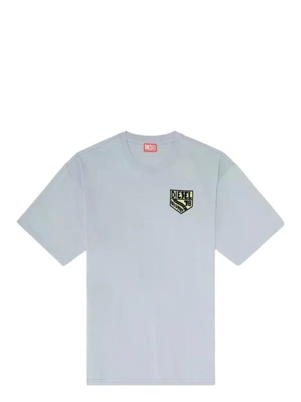 DIESEL® T-shirt With Industry Chest Print - Grey