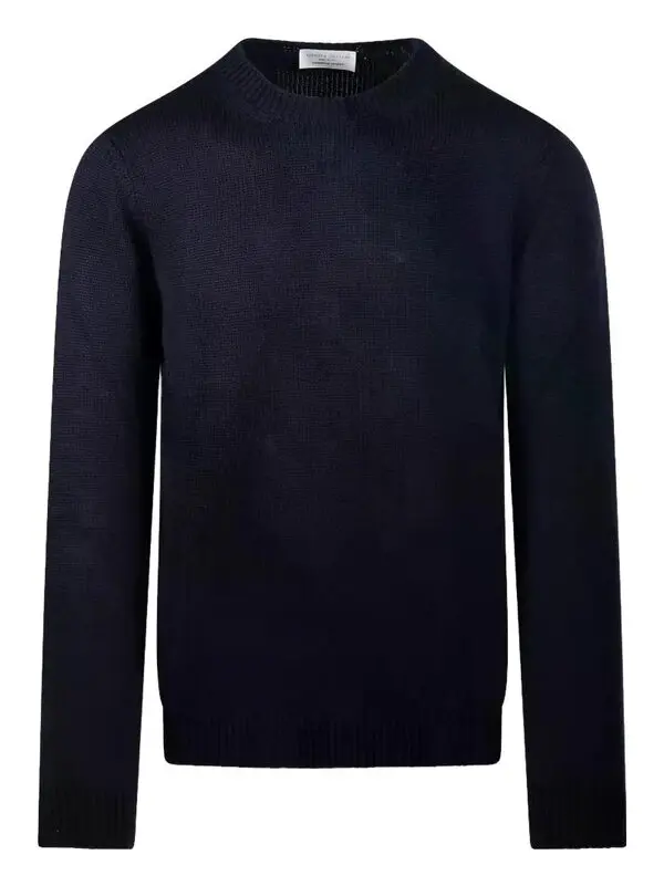ROBERTO COLLINA Ribbed Trim Sweater - Blue