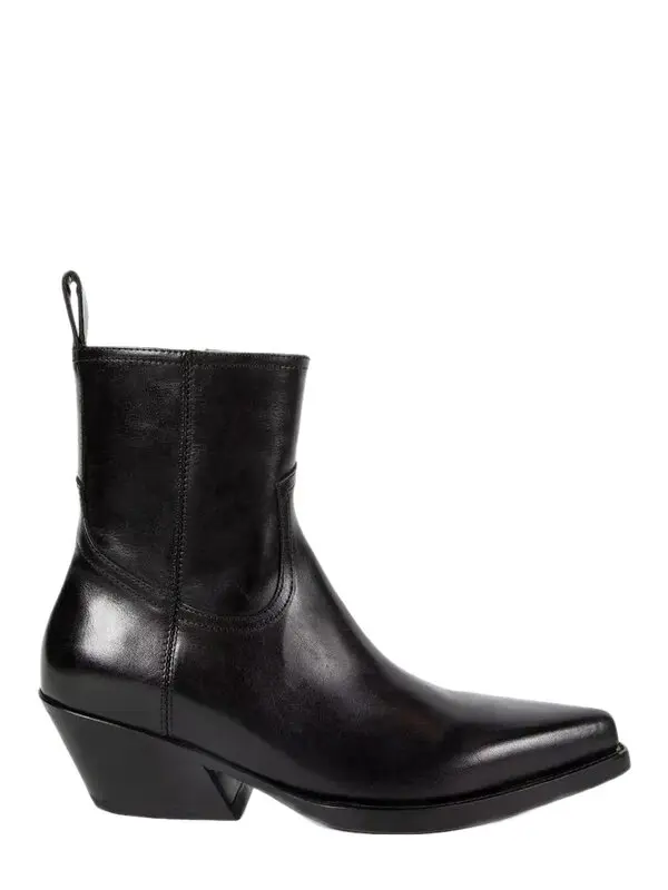 ANN DEMEULEMEESTER Imme Pointed-toe Ankle Boots - Black