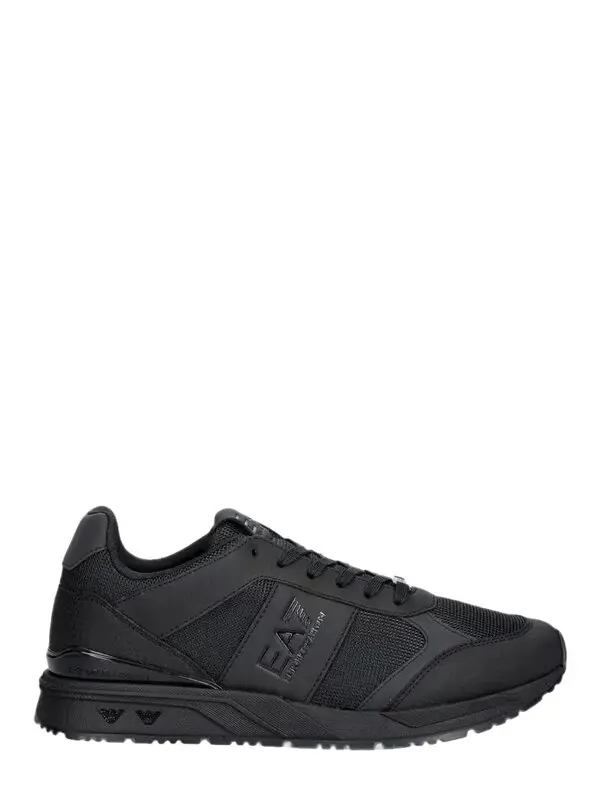 EA7 Logo Detail Sneakers - Black