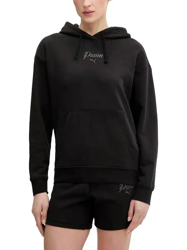 PUMA Essentials Script Hoodie - Black