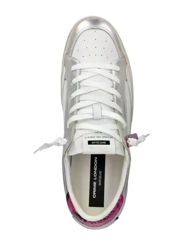 CRIME LONDON Lace-up Sneakers - White