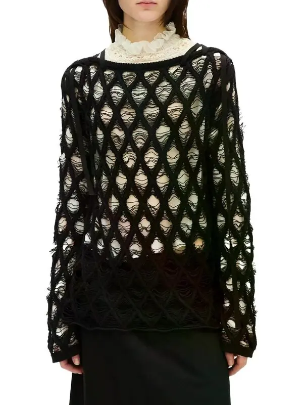 ANN DEMEULEMEESTER Izabel Sweater - Black