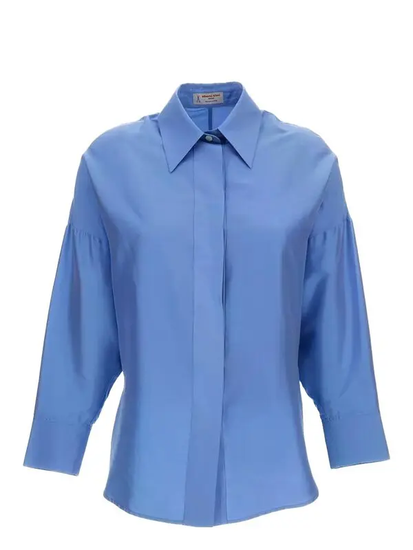 Alberto Biani Long Sleeve Shirt - Blue