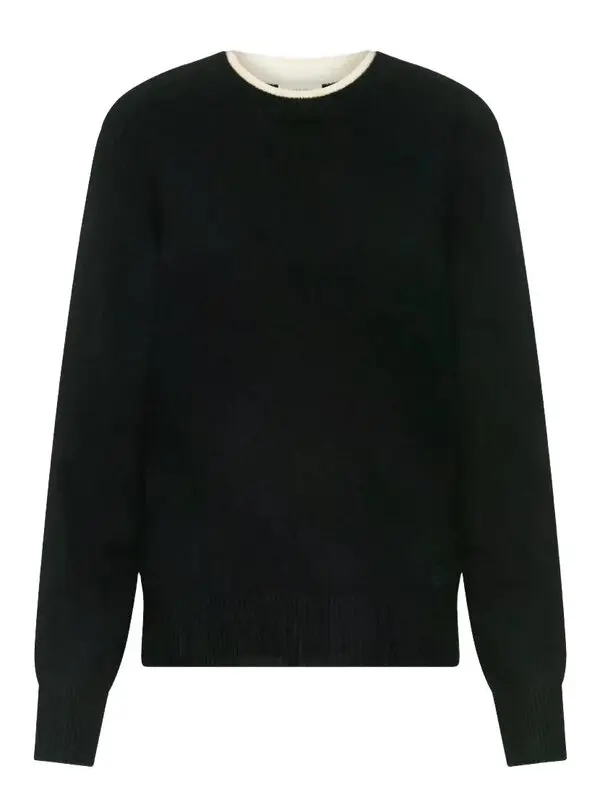 Loulou De Saison Bicolor Cashmere Sweater - Black