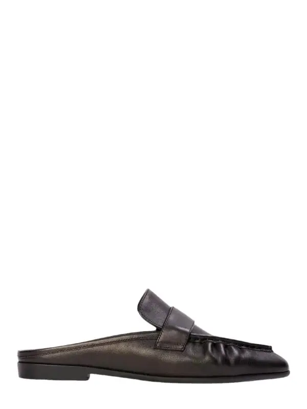 BLACK SUEDE STUDIO Gabby Leather Mules - Black