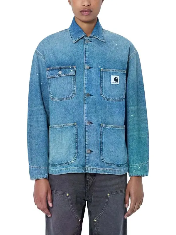 Carhartt Work In Progress Patch-pocket Denim Jacket - Blue