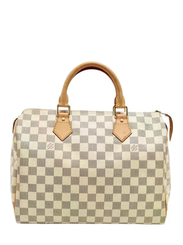LOUIS VUITTON Damier Azur Speedy Handbag - Neutrals