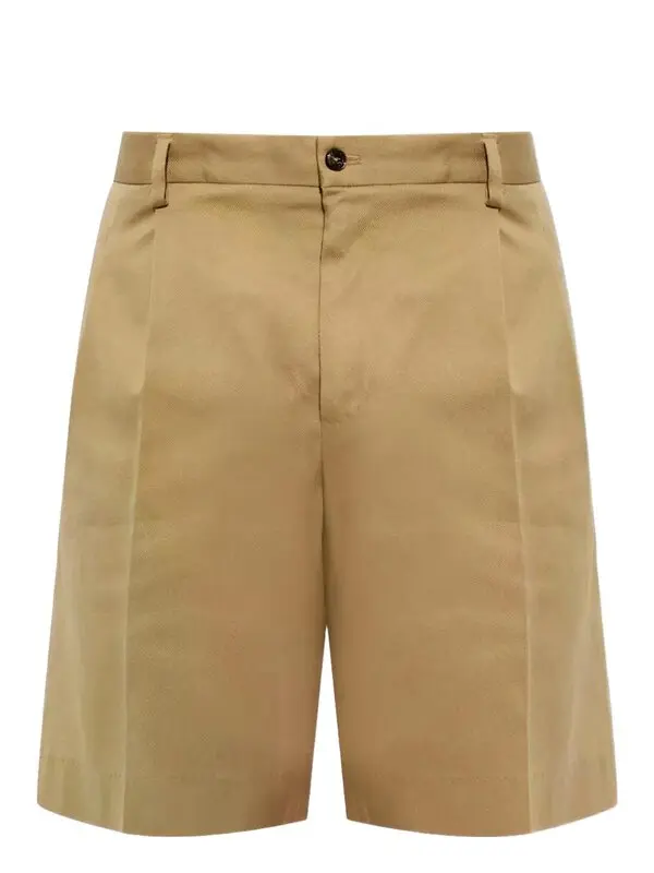 Dolce & Gabbana Pleated Detail Tailored Shorts - Neutrals