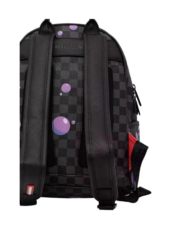 SPRAYGROUND Shark Mouth Checkered Backpack - Black