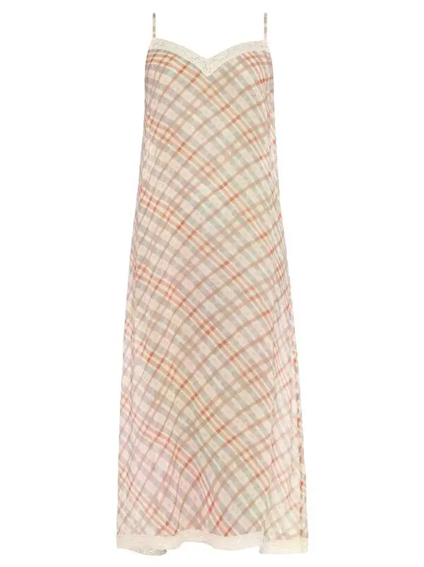 ERES Tartan Midi Dress - Neutrals