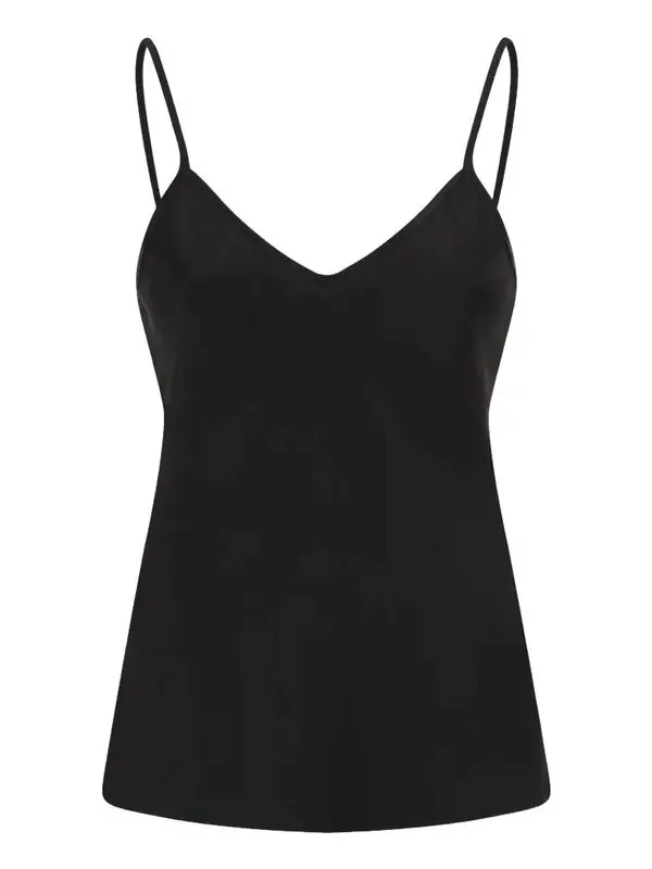 Max Mara V-neck Sleeveless Top - Black