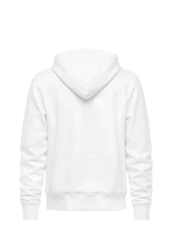 DIESEL® Logo-print Zip-up Hoodie - White
