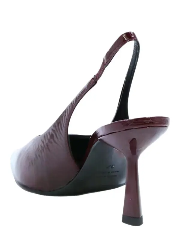 NOTABENE Emmely Patent-finish Slingback Pumps - Red