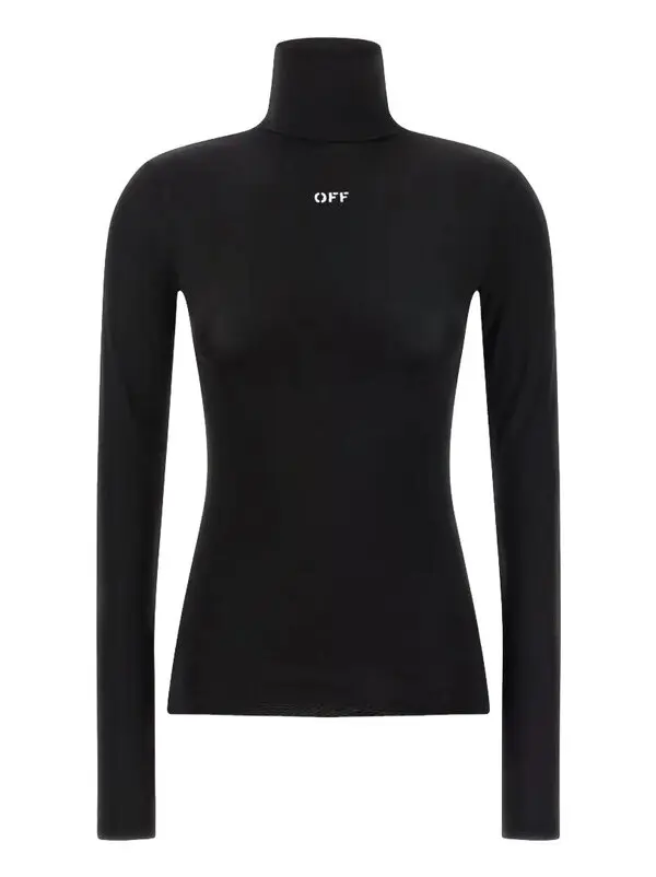 Off-White Off Stamp High-neck Sweatshirt - Black