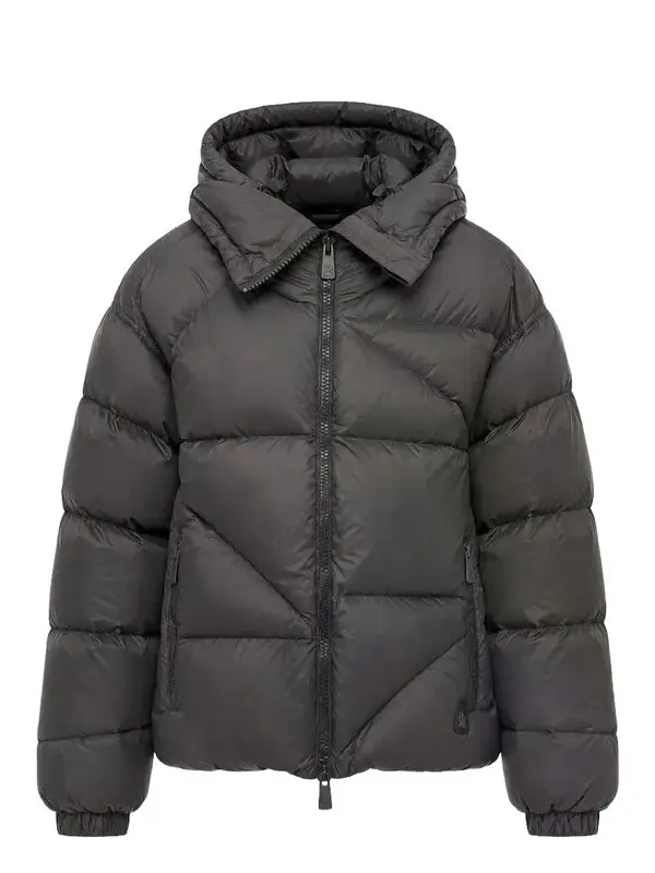 Bacon Double Hooded Puffer Jacket - Grey