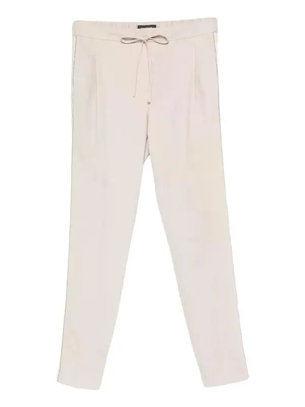 Fabiana Filippi Side-stripe Drawstring Track Pants - Neutrals