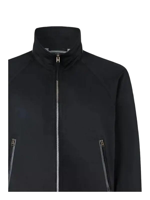 TOM FORD Zip-up High-neck Jacket - Black