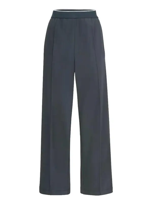Brunello Cucinelli Cotton Smooth French Terry Track Trousers - Blue
