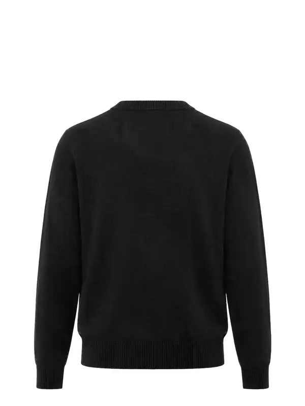 DIESEL® Logo Patch Crewneck Sweatshirt - Black