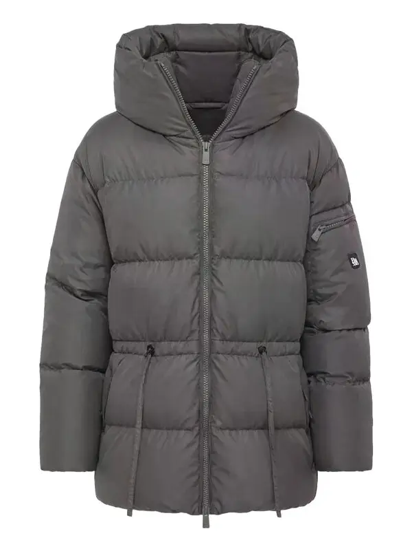 Bacon Quilted Down Jacket With Hood - Grey