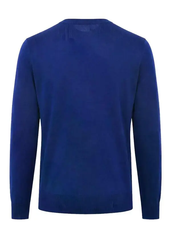 Dsquared2 Maple-leaf Patch Crew Neck Sweater - Blue
