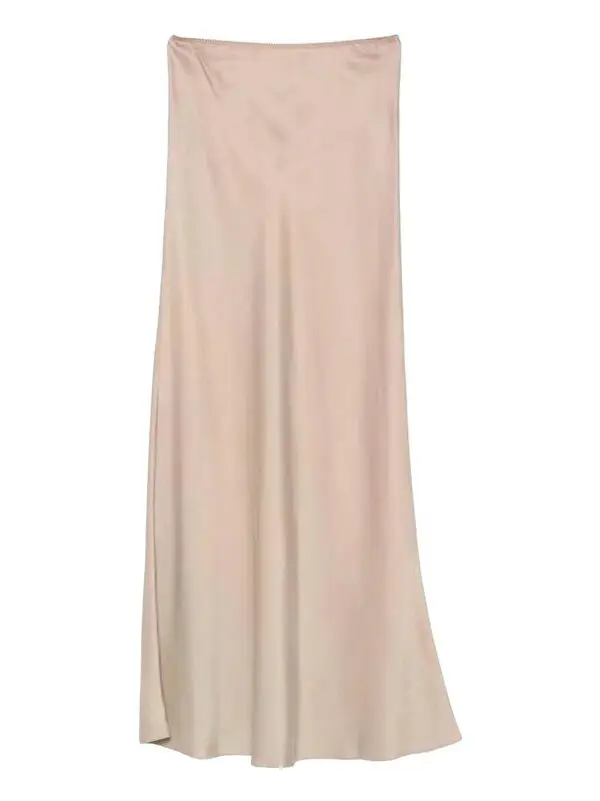Fabiana Filippi Satin Finish Maxi Skirt - Neutrals