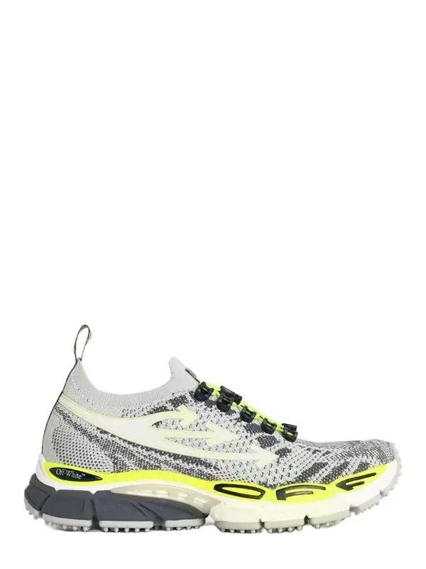 Off-White Arrows Motif Knit Sneakers - Grey