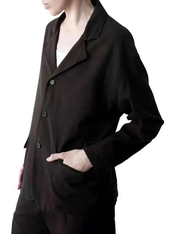 LEBOR GABALA Oversized Notched-lapel Blazer - Brown