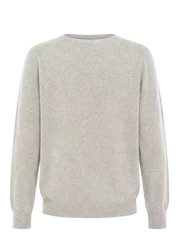 Malo Crew Neck Long Sleeve Sweater - Grey
